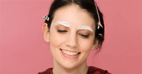 Eyebrow Bleach Before After Brow Dyeing Photos