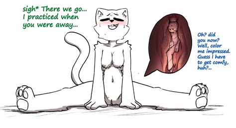 Rule 34 Anthro Bodily Fluids Breasts Digital Media Domestic Cat Duo