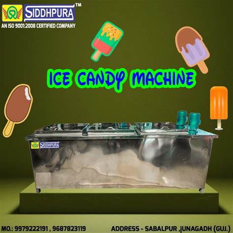 Stainless Steel Lolly Ice Candy Machine Capacity Six Moulds At