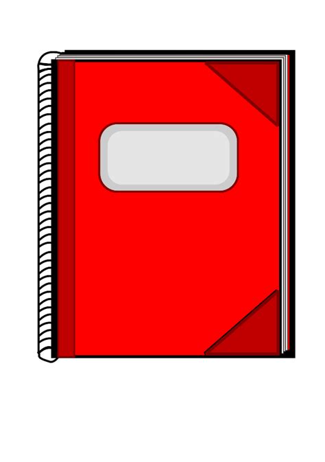 Red Notebook Clip Art At Vector Clip Art Online Royalty
