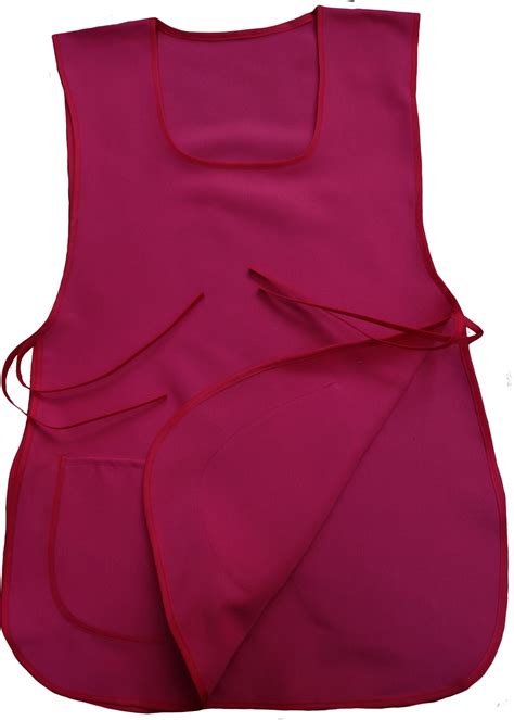 Mandil O Delantal Tipo Casaca Verde Rosa Rojo Y Más 100 Poliéster Tienda Zarza