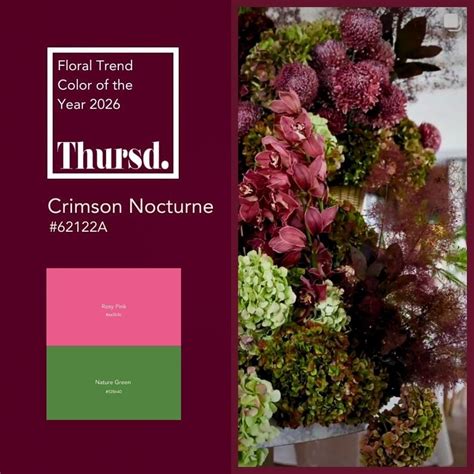 Color Pairings Within The Crimson Movement Trend