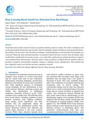 Deep Learning Based Small Face Detection From Hard Image