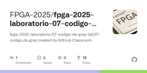 Fpga 2025 Laboratorio 07 Codigo De Gray Lab07 Codigodegraytbv At