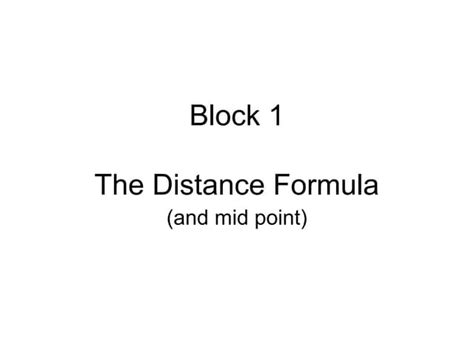 Midpoint Formula Missing Endpoint Pdf