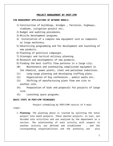 Docx Unit V Cpm And Pert Theory 1 Dokumen Tips