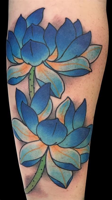 Japanese Water Lily Tattoo