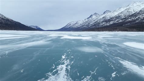 Coring Frozen Eklutna Lake Alaska Youtube