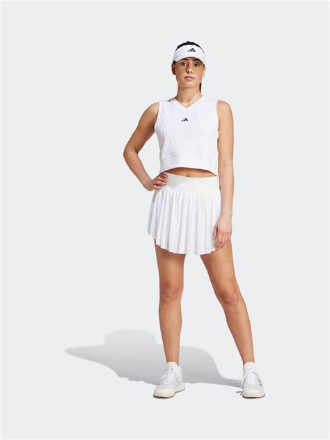 Buy Adidas White Tennis Pro Pleated Aeroready Skirt From The Next Uk