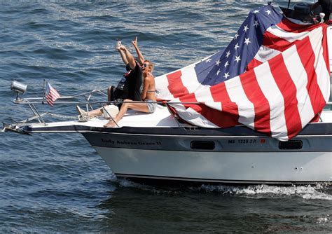 Trump Boat Parade Splashes Along Massachusetts Shore