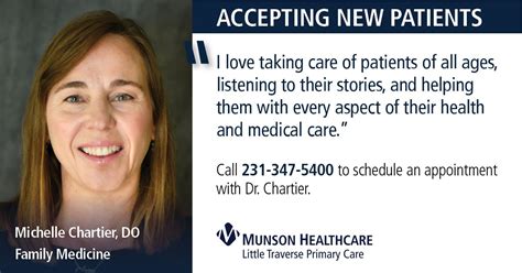 Munson Healthcare Welcomes Michelle Chartier Do To The Team At Little Traverse Primary Care