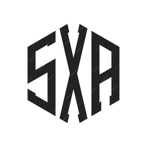 Premium Vector Sxa Logo Design Initial Letter Sxa Monogram Logo Using