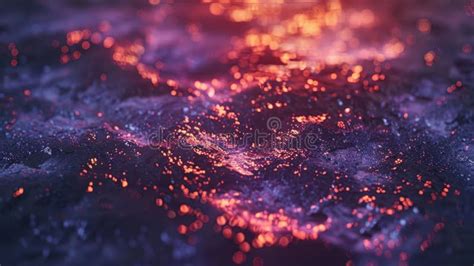 Abstract Glowing Particle Surface Modern Backdrop Design Stock