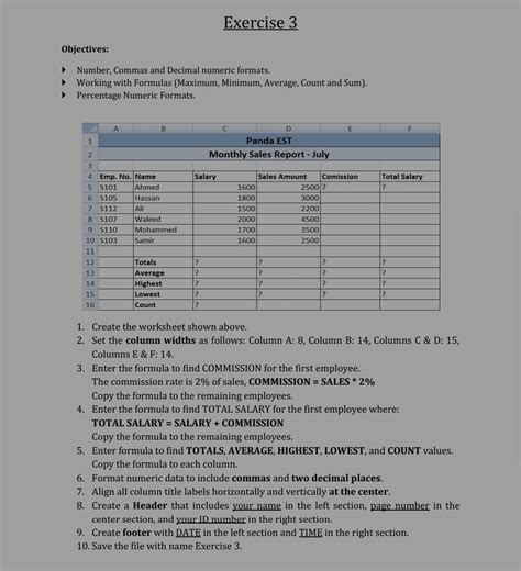 Solved Exercise 3 Objectives Number Commas And Decimal