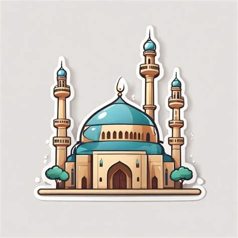 Premium Vector Mosque Vector Background