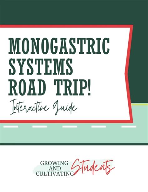 Monogastric System Road Trip • Growing And Cultivating Students