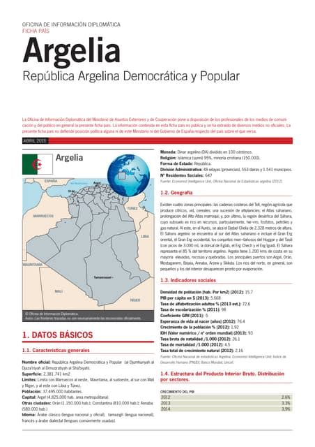 Perfil Pais Argelia Pdf