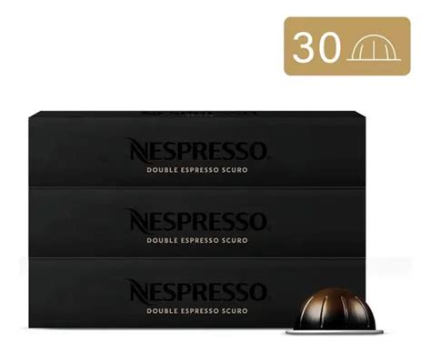 30 Cápsulas Nespresso Vertuo Doble Espresso Scuro Envío Gratis