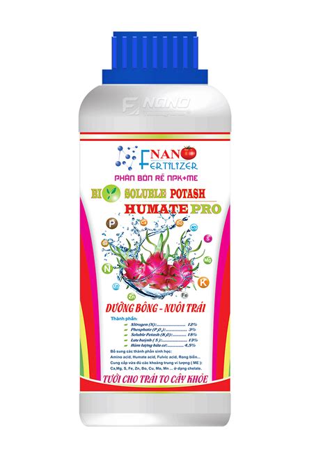 Bio Soluble Potash Humate Pro Phân Bón Fnano
