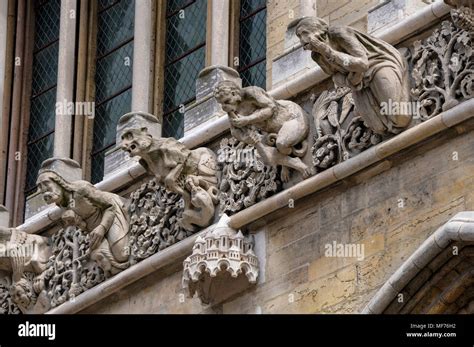 Gargoyles On Facade Of Cathedral Notre Dame In Dijon Côte Dor