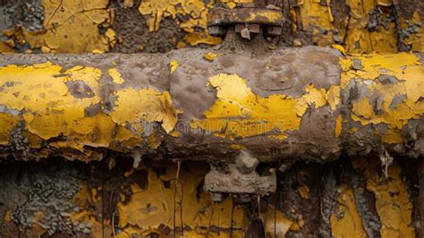 A Textured Brownishyellow Material Tightly Bound Around A Pipe With
