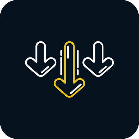 Decrease Line Yellow White Icon 41655951 Vector Art At Vecteezy