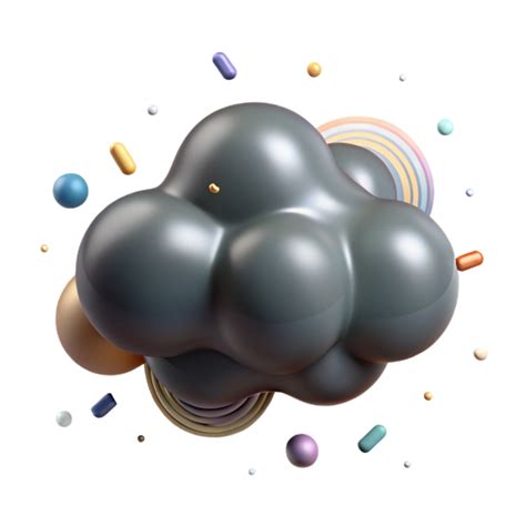 Dramatic Classic Gray Cloud Isolated With Darker Shade High Resolution 60793245 Png