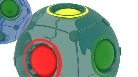 Color Shift Puzzle Balls 3d Model Cgtrader