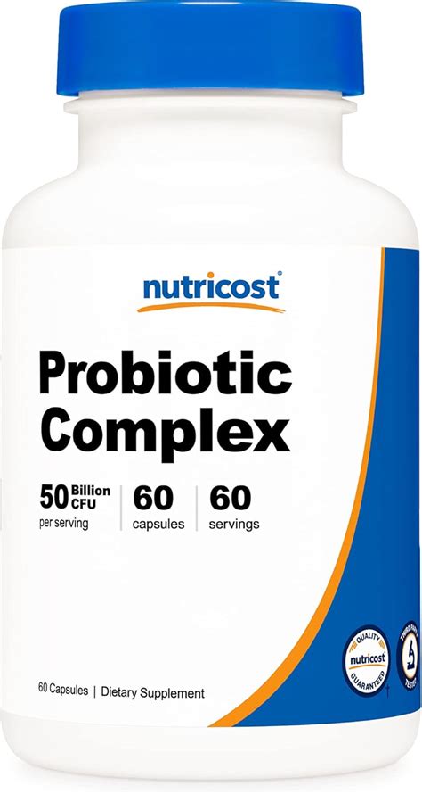 Nutricost Probiotic Complex 50 Billion Cfu 60 Capsules Probiotic For Men And