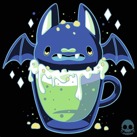 Cute Chibi Bat Mermaid Pearl Sticker Artofit