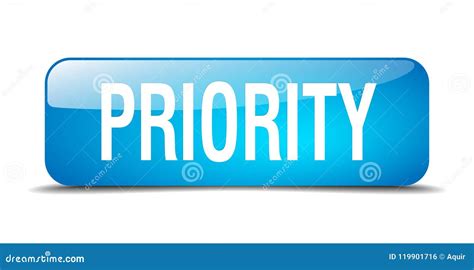 Priority Button Stock Vector Illustration Of Website 119901716