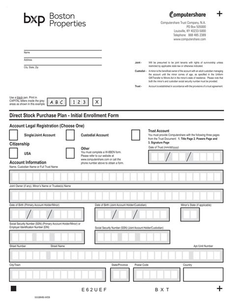 Computershare Printable Forms