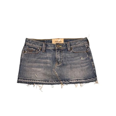 Vintage Denim Micro Mini Hollister Skirt Y2k Era Raw Depop