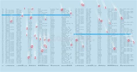 Displaying Data Matrix Highlighting With Cyan Bars In Coding Interface