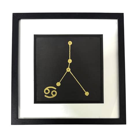 Cancer Constellation 3d Wall Art Framed Zodiac T Etsy
