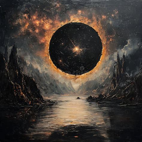 Solar Eclipse Pattern Stock Image Image Of Space Light 370143755