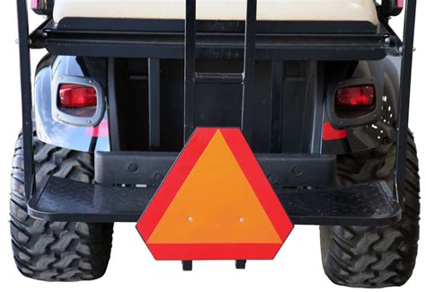 Atv Utv Slow Moving Vehicle Smv Emblem With Universal Mounting Bracket