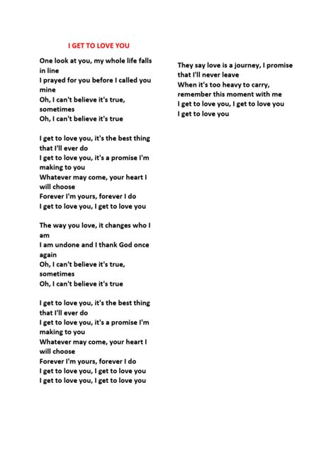 Lyrics Pdf