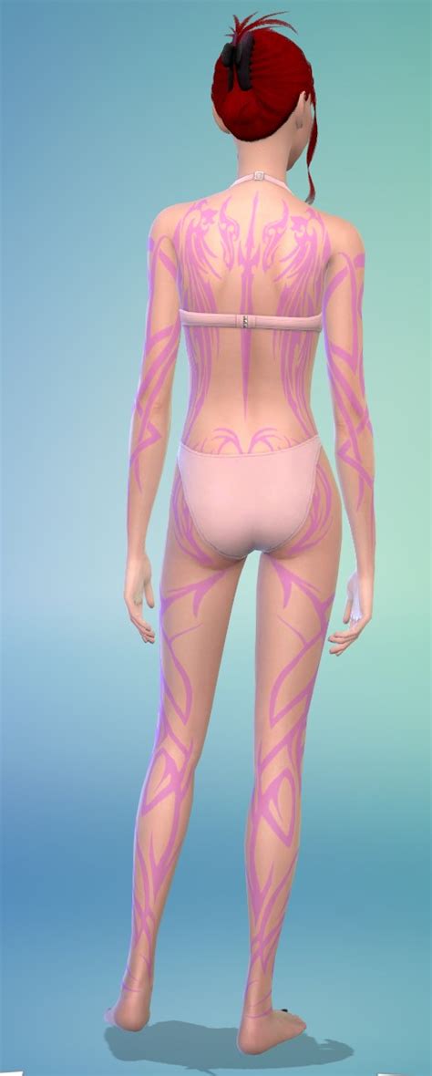 Tribal Full Body Tattoo Spectrum The Sims 4 Create A Sim Curseforge