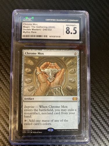 Chrome Mox Double Masters Regular Cgc Graded 85 Ebay