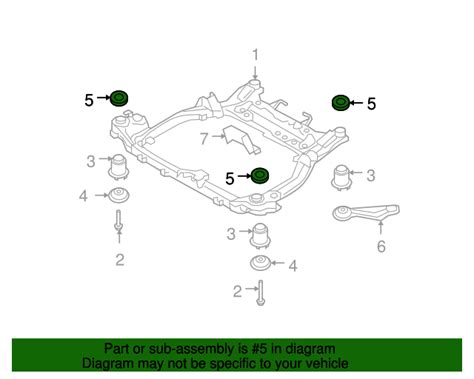 2006 2010 Kia Engine Cradle Stopper 62478 2g000 Oem Parts Online