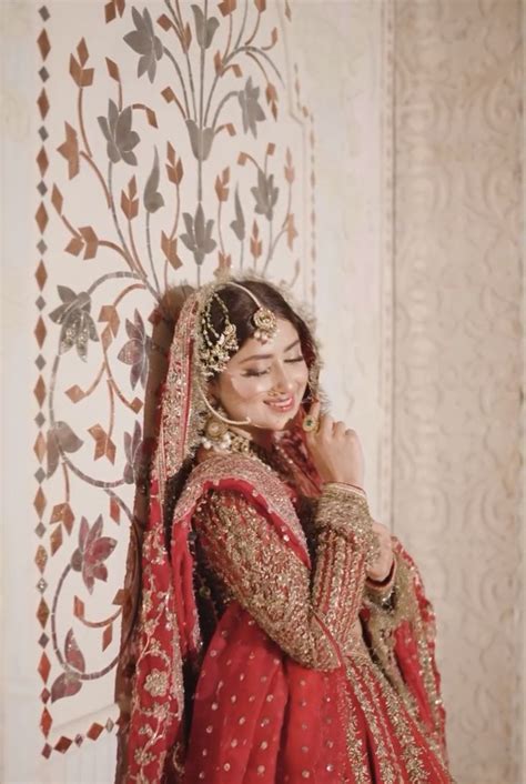 Sajal Aly Sajal Ali In 2025 Sajal Ali Wedding Photoshoot Red