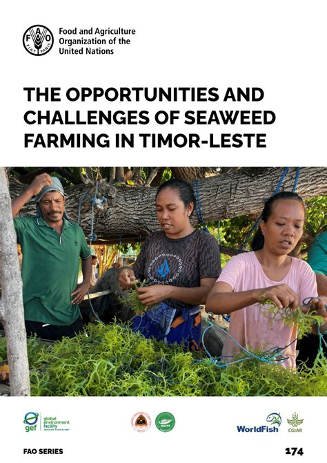 Pdf The Opportunities And Challenges Of Seaweed Farming In Timor Leste