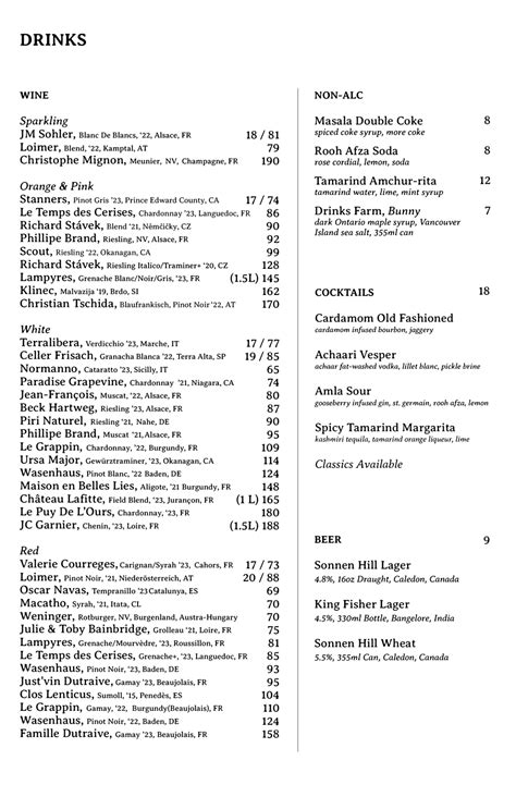 Menu — Jamils Chaat House