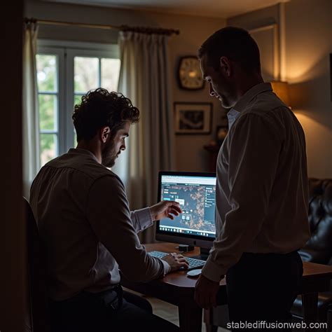 Liams House Computer Scene Stable Diffusion Online