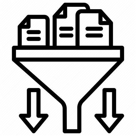 Data Extraction Funnel Filtration Science Refining Downloading