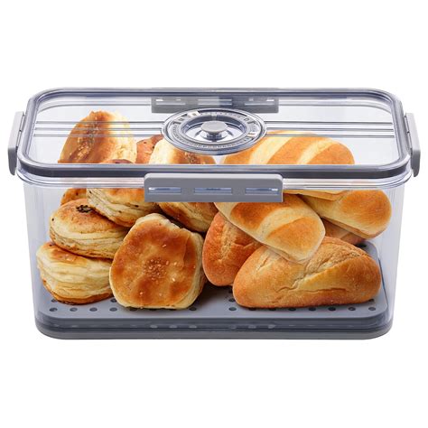 Anyprolus Bread Box For Homemade Bread Boxes For Kitchen Counter