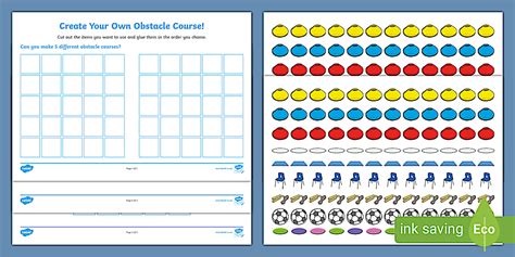 Obstacle Course Sequence And Pattern Activity