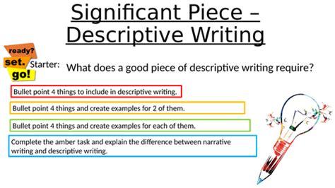 Descriptive Vs Narrative Writing Teaching Resources