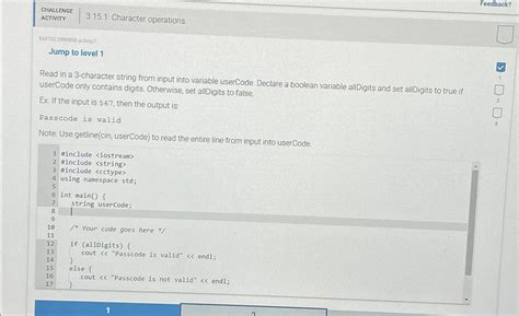 solved feedbackchallengeactivity3 15 1 character